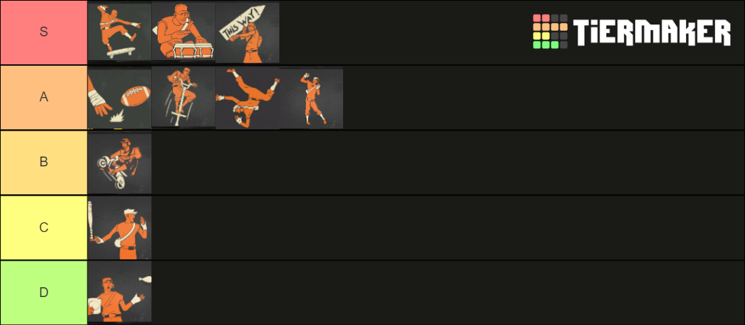 TF2 Scout Taunts Tier List (Community Rankings) - TierMaker