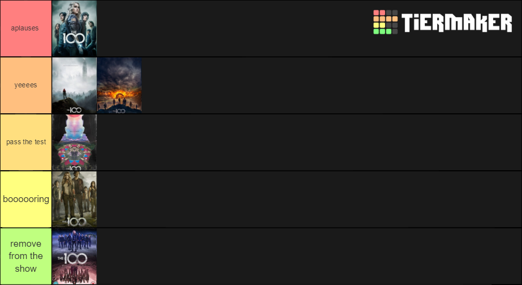 The 100 Seasons ranked Tier List (Community Rankings) - TierMaker