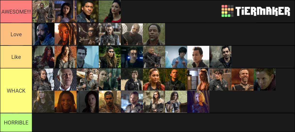 The 100 tier lisr Tier List (Community Rankings) - TierMaker