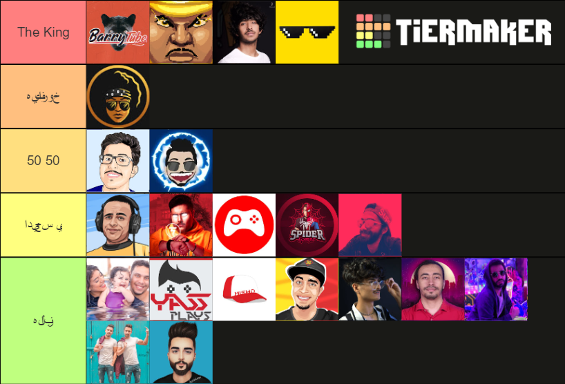 The best arab youtubers Tier List (Community Rankings) - TierMaker