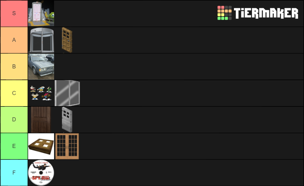 The door Tier List (Community Rankings) - TierMaker