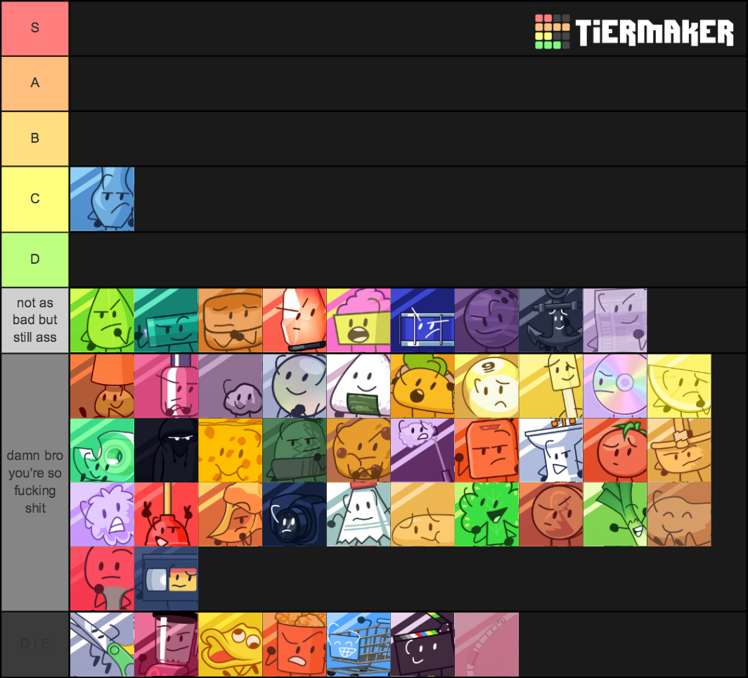 The Insane Battle Of Objects Rebooted New Icons Tier List (Community ...