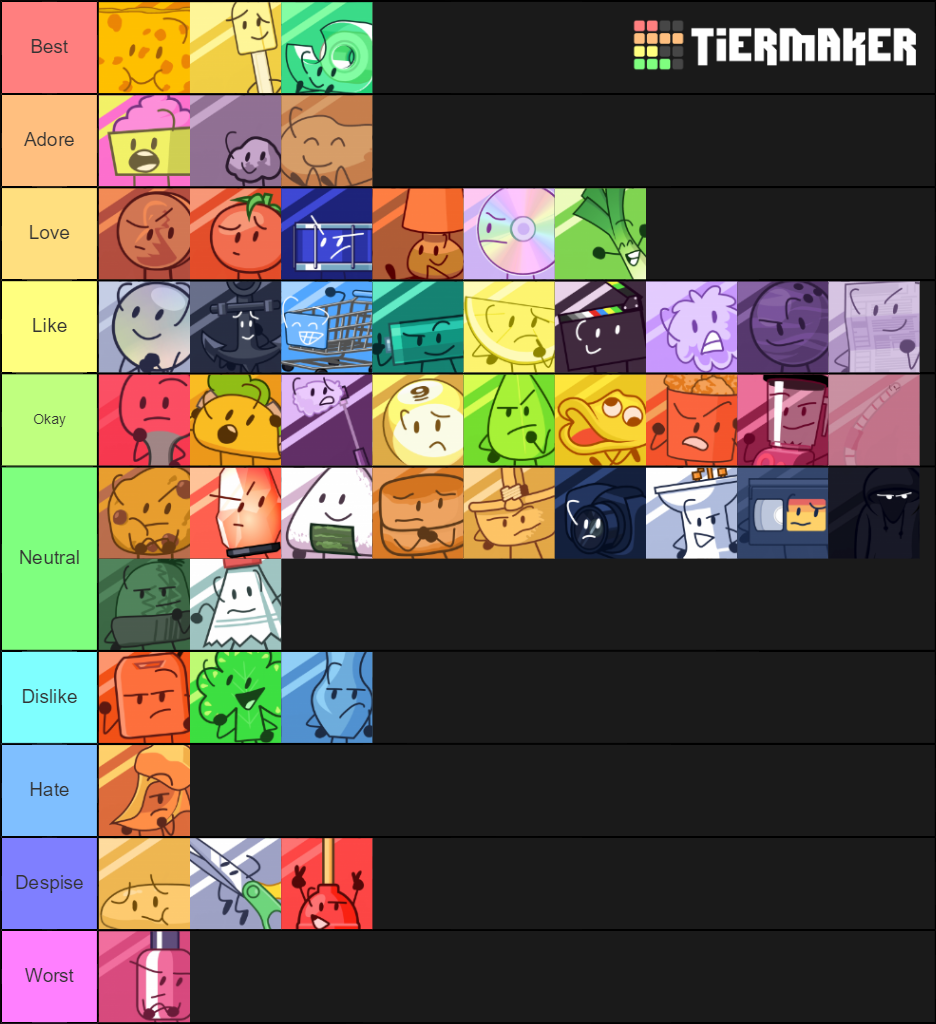 The Insane Battle Of Objects Rebooted New Icons Tier List (Community ...