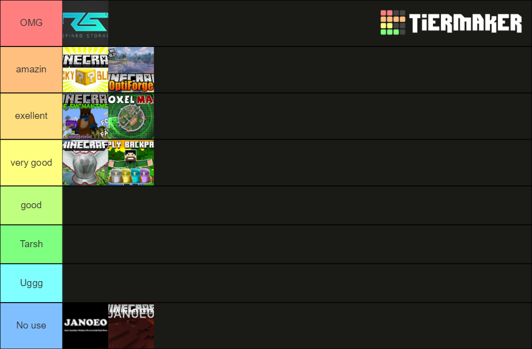 The minecraft mods Tier List (Community Rankings) - TierMaker