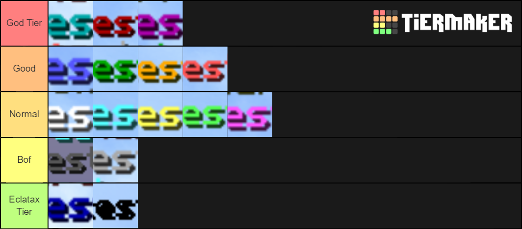 The Minecraft Text Colors Tier List (Community Rankings) - TierMaker