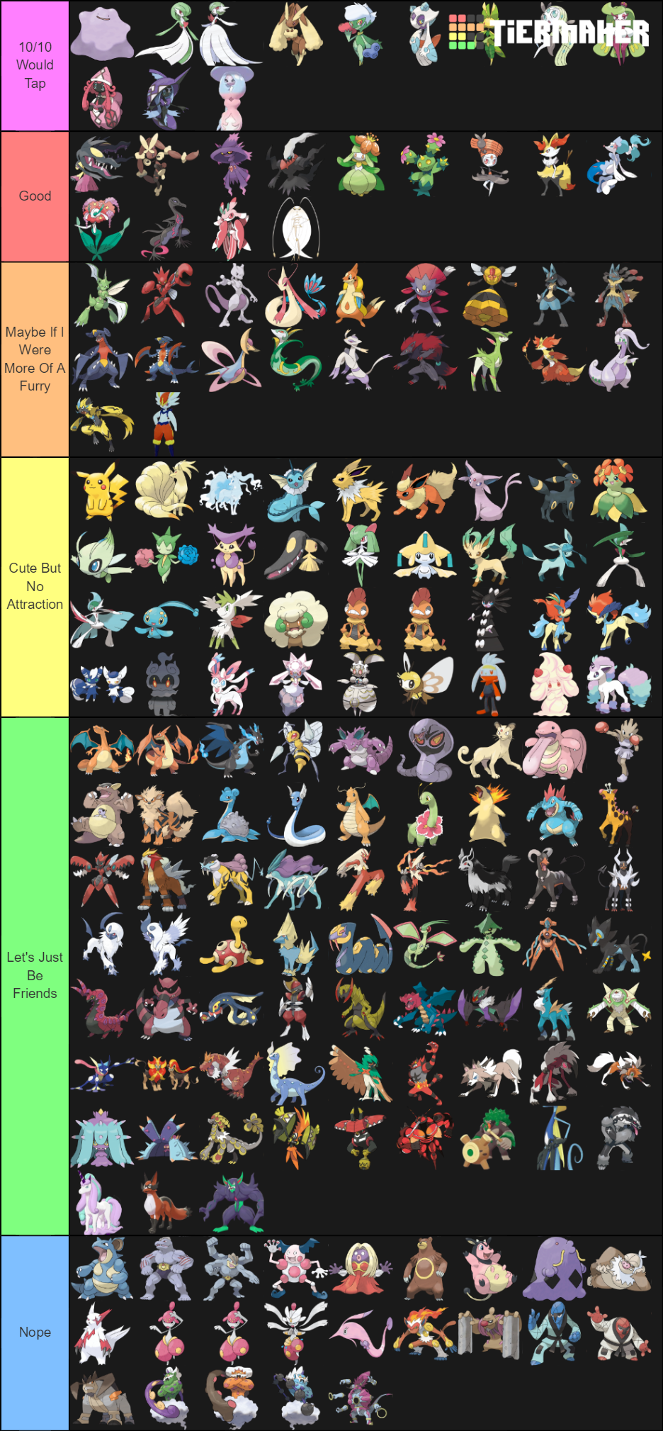 The Pokemon Boink List Tier List (Community Rankings) - TierMaker