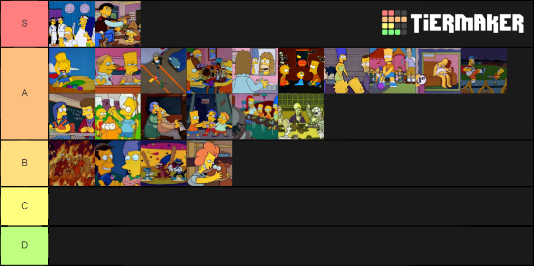 The Simpsons Season 2 Episodes Tier List (Community Rankings) - TierMaker