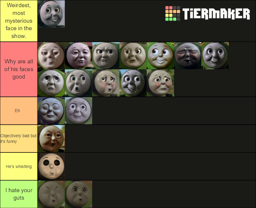 Thomas the Tank Engine Faces (Percy) Tier List (Community Rankings ...