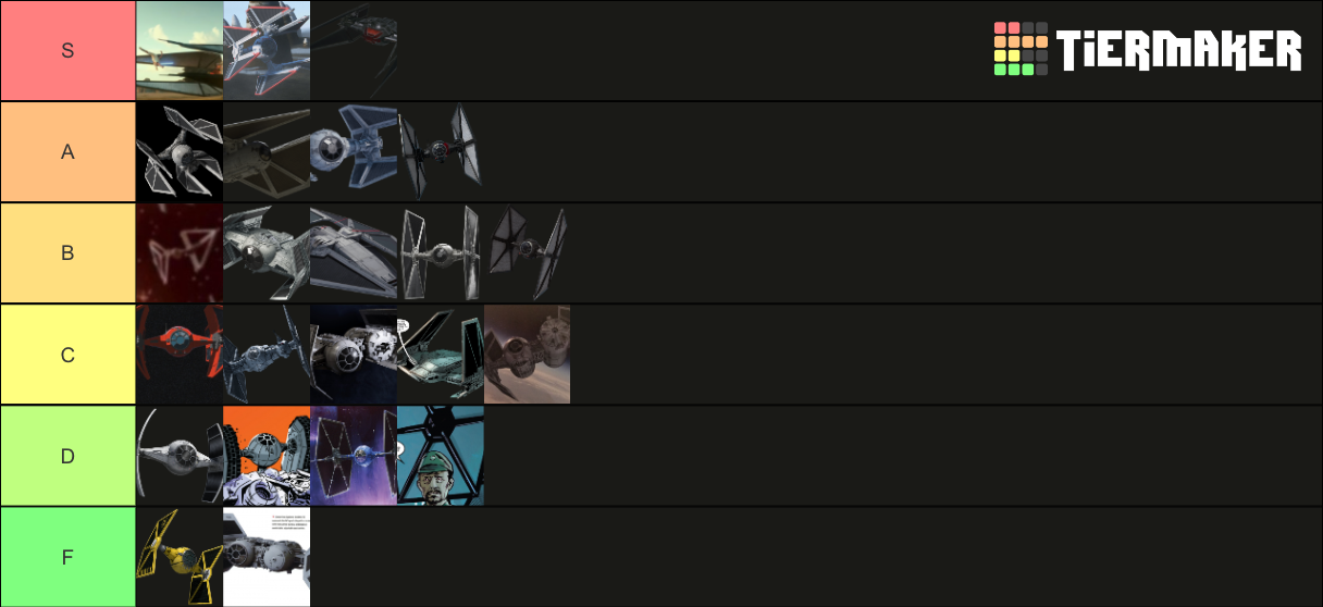 TIE Fighters Tier List (Community Rankings) - TierMaker