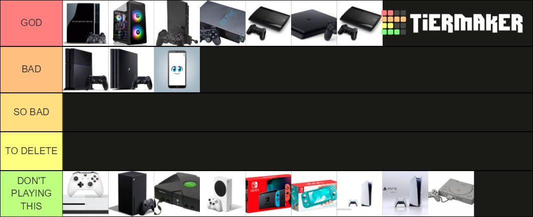 TIER LIST OF GAMING PLATEFORM Tier List (Community Rankings) - TierMaker