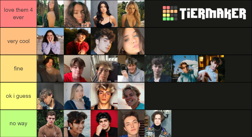 tik tok Tier List (Community Rankings) - TierMaker