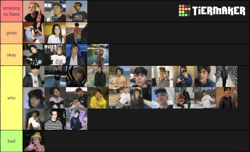 tik tok stars Tier List (Community Rankings) - TierMaker