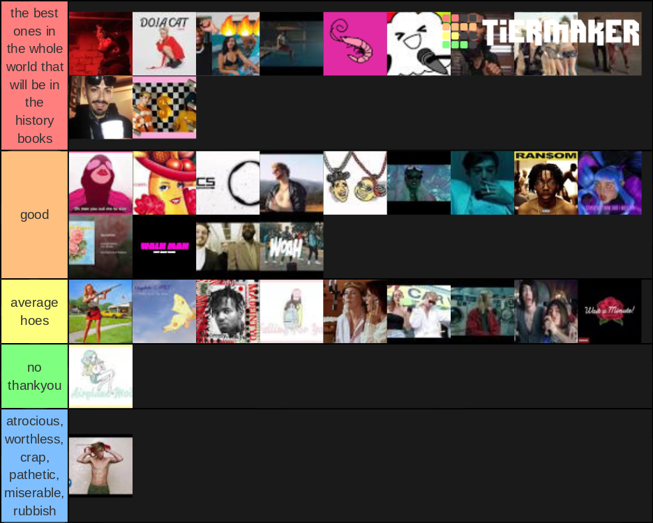 top tik tok songs Tier List (Community Rankings) - TierMaker