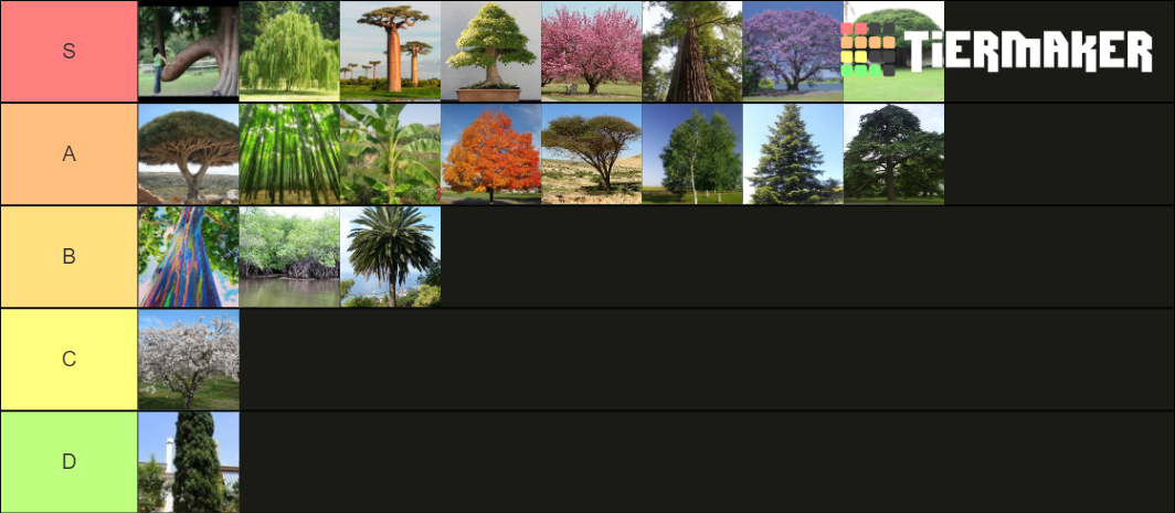 Society of trees Tier List (Community Rankings) - TierMaker