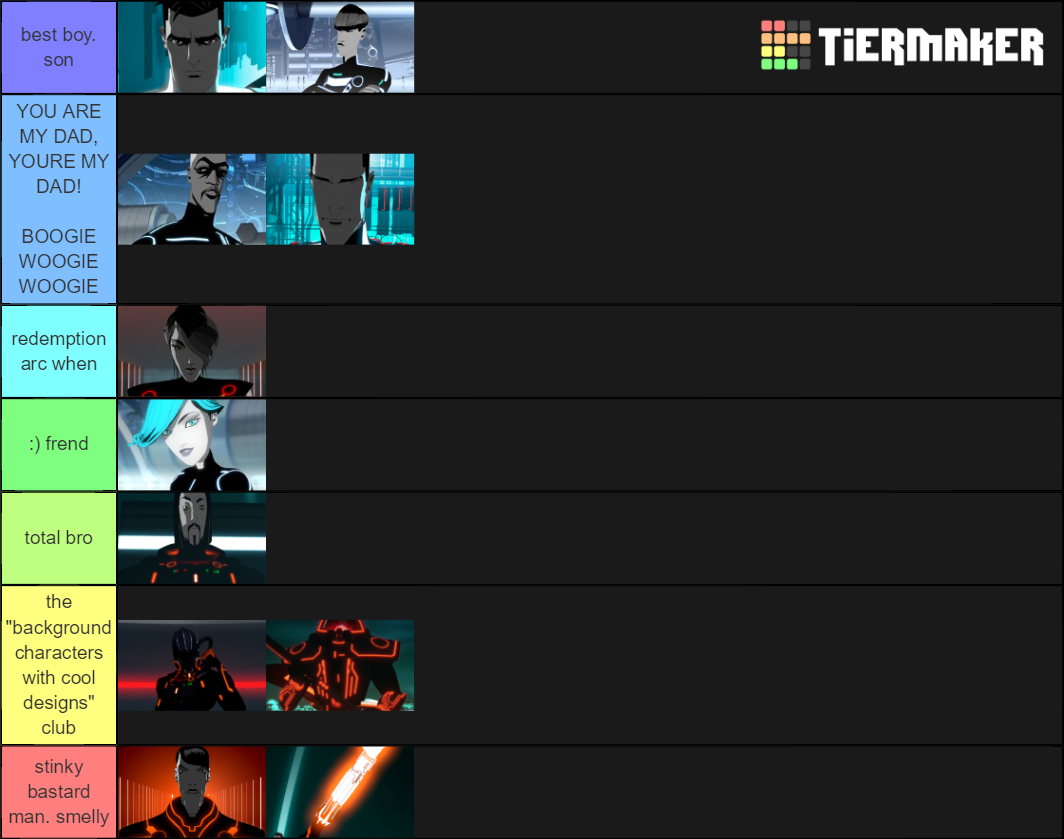 Tron Uprising Characters Tier List (Community Rankings) - TierMaker