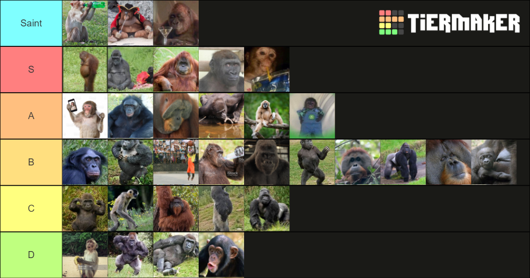 True Monkey Tier List (Community Rankings) - TierMaker