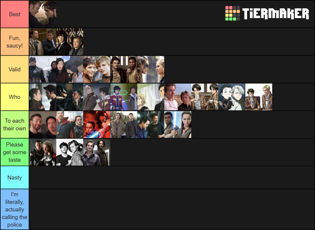 tumblr ships Tier List (Community Rankings) - TierMaker