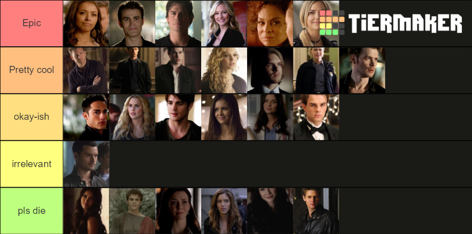 TVD CHARACTERS Tier List (Community Rankings) - TierMaker