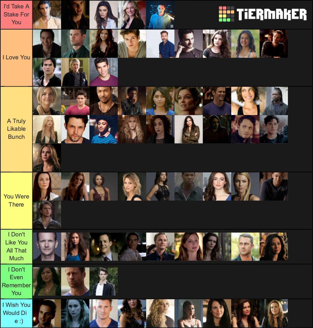 TVD Universe Characters Tier List (Community Rankings) - TierMaker
