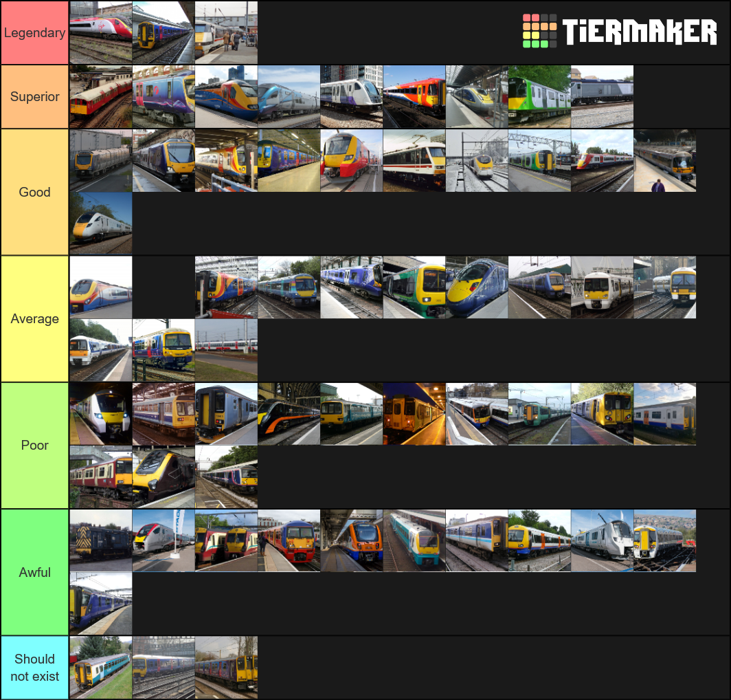 UK Railways Tier List (Community Rankings) - TierMaker