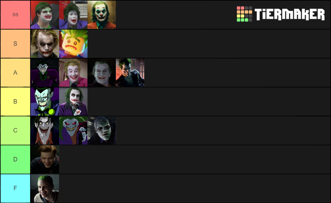 Ultimate Joker Tier List (Community Rankings) - TierMaker