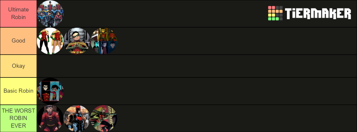 Ultimate Robin Tier List (Community Rankings) - TierMaker