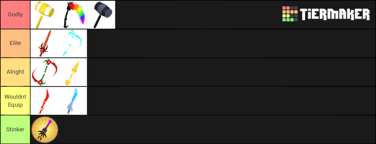 Ultimate Weapons(Treasure Quest) Tier List (Community Rankings) - TierMaker