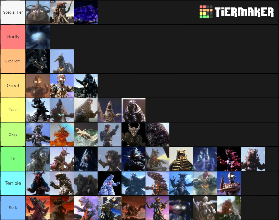 Ultraman Dyna Kaiju/Seijin TierList! Tier List (Community Rankings ...