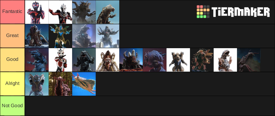 Ultraman Nexus Space Beasts/Evil Ultras Tier List (Community Rankings ...