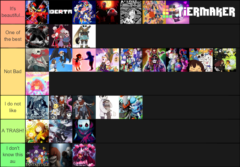 Undertale AUS Tier List (Community Rankings) - TierMaker