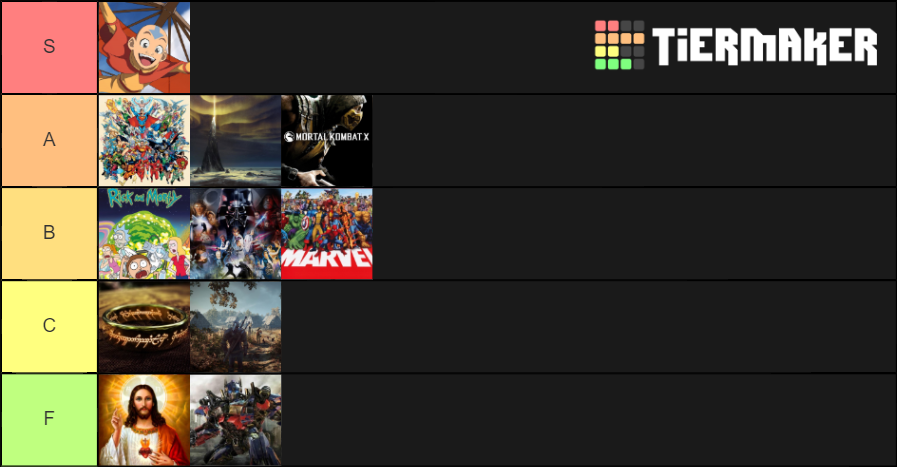Universes Tiers Tier List (Community Rankings) - TierMaker