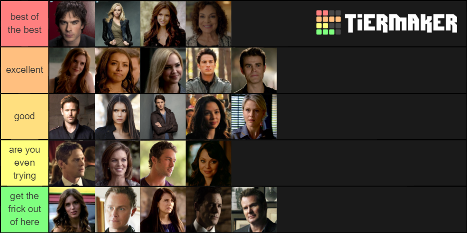 Vampire Diaries Characters Tier List (Community Rankings) - TierMaker