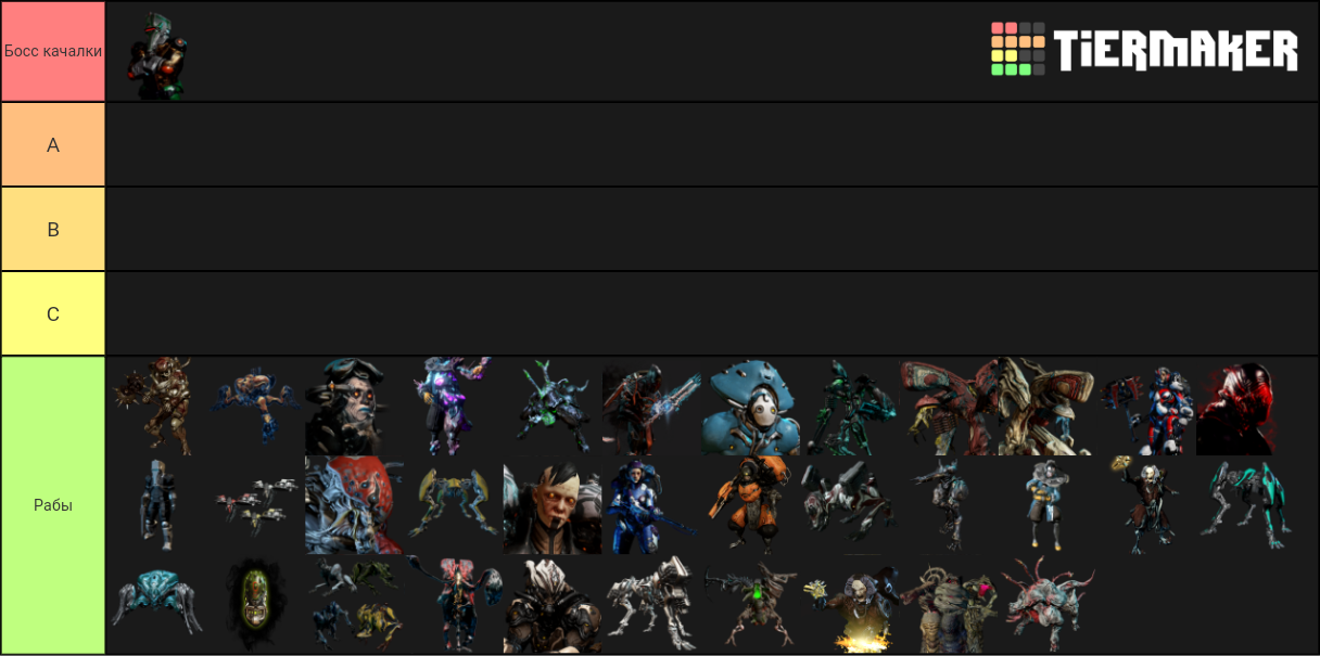 Warframe Bosses Tier List (Community Rankings) - TierMaker
