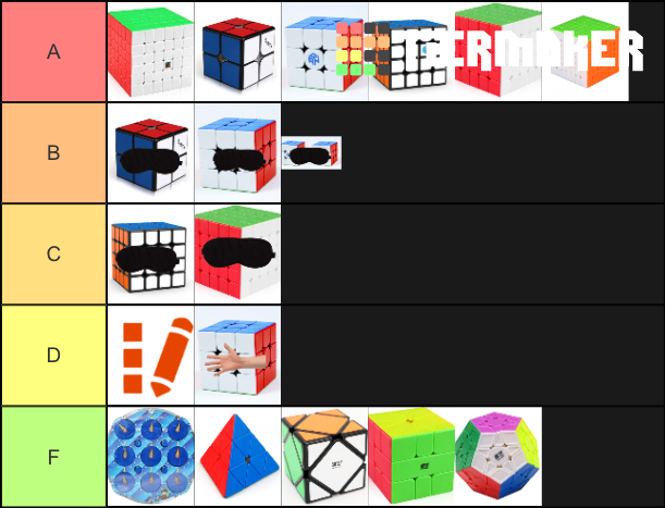 WCA PUZZLES Tier List (Community Rankings) - TierMaker