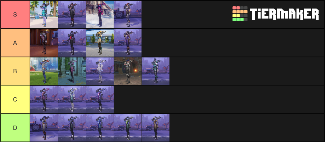 Widowmaker skins Tier List (Community Rankings) - TierMaker