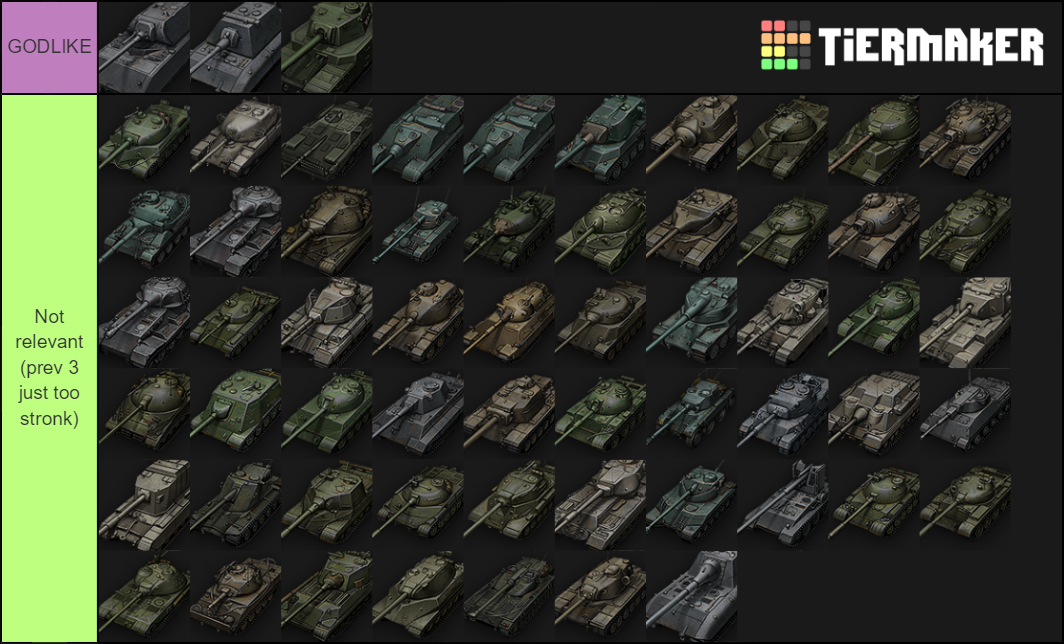 World of Tanks Tier 10 (1.5.0) Tier List (Community Rankings) - TierMaker