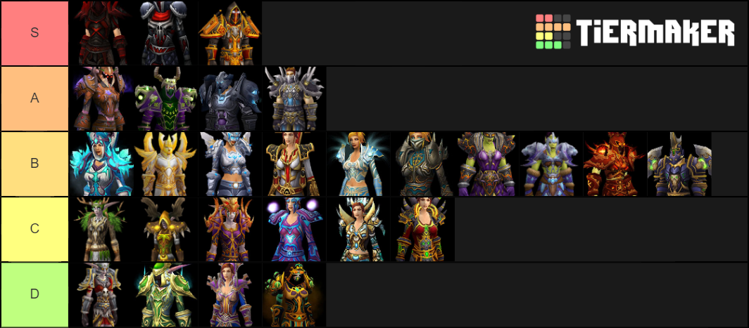 World of Warcraft Classic Armor Sets Tier List (Community Rankings ...
