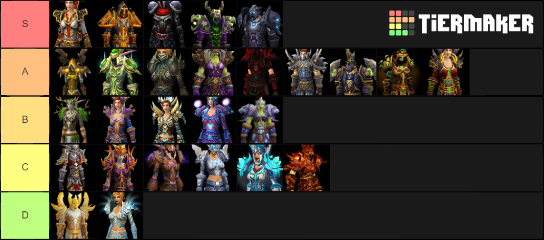 World of Warcraft Classic Armor Sets Tier List (Community Rankings ...