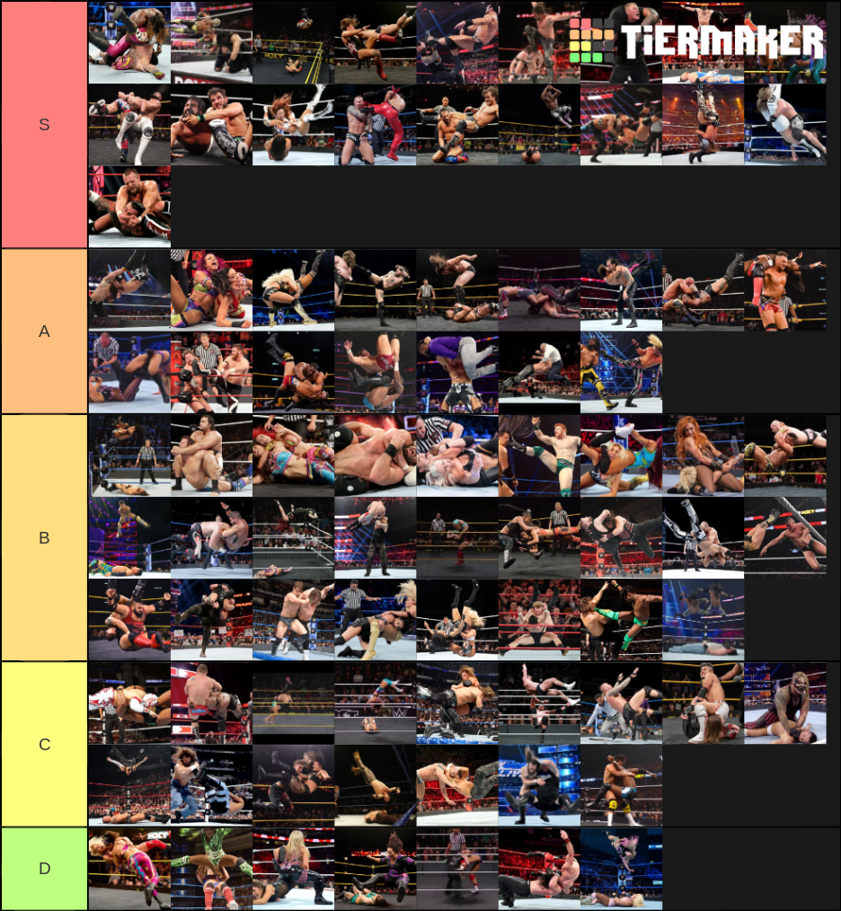 WWE Finishers 2020 Tier List (Community Rankings) - TierMaker