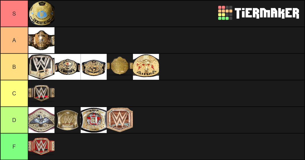WWE World Championships Tier List (Community Rankings) - TierMaker
