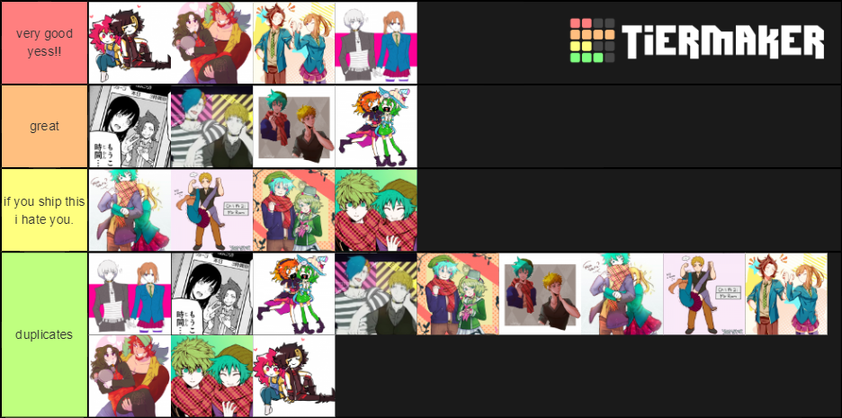 Yttd ships Tier List (Community Rankings) - TierMaker