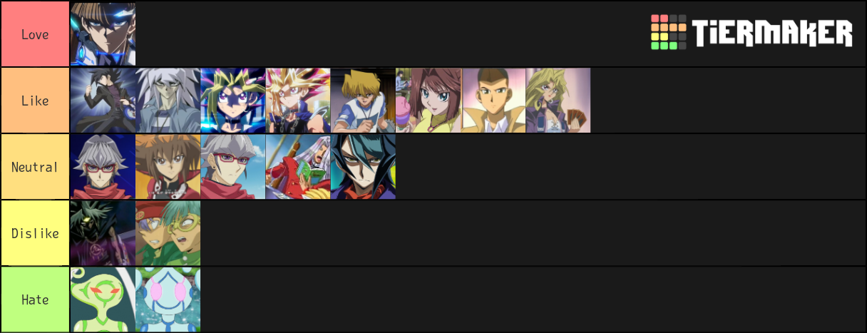 Yu-Gi-Oh! Characters Tier List (Community Rankings) - TierMaker