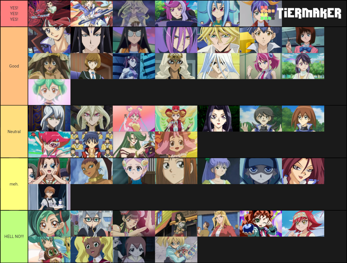 Yugioh female characters Tier List (Community Rankings) - TierMaker