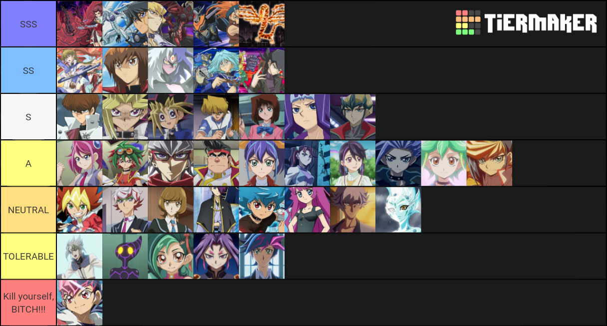 Yugioh Main Characters Tier List (Community Rankings) - TierMaker
