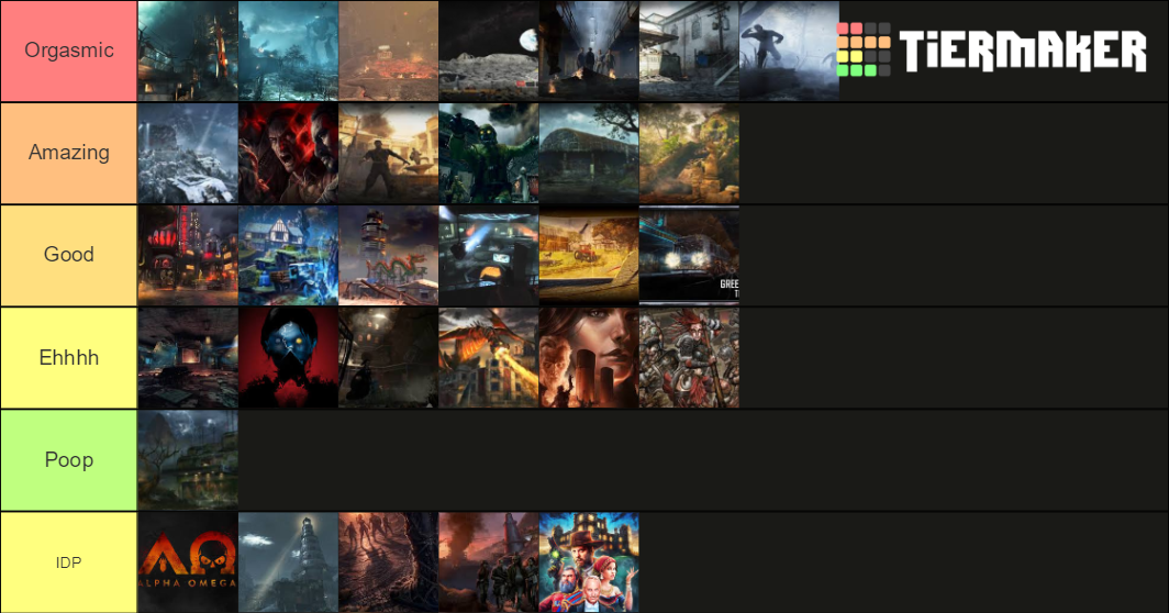 Zombies Tier List (Community Rankings) - TierMaker