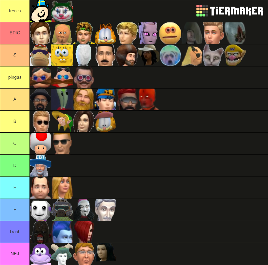 SIMS 4 MEME HOUSE Tier List (Community Rankings) - TierMaker