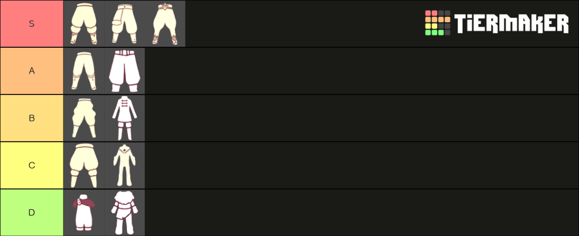 Sky: CoTL Seasonal Pants Tier List (Community Rankings) - TierMaker