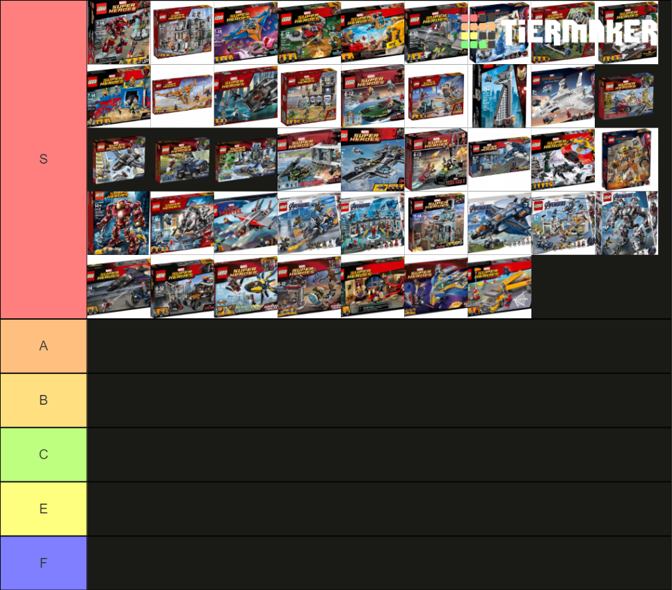 LEGO Marvel Sets - MCU Tier List (Community Rankings) - TierMaker