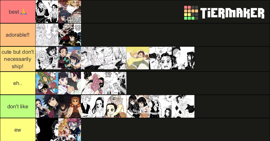kny ships Tier List (Community Rankings) - TierMaker