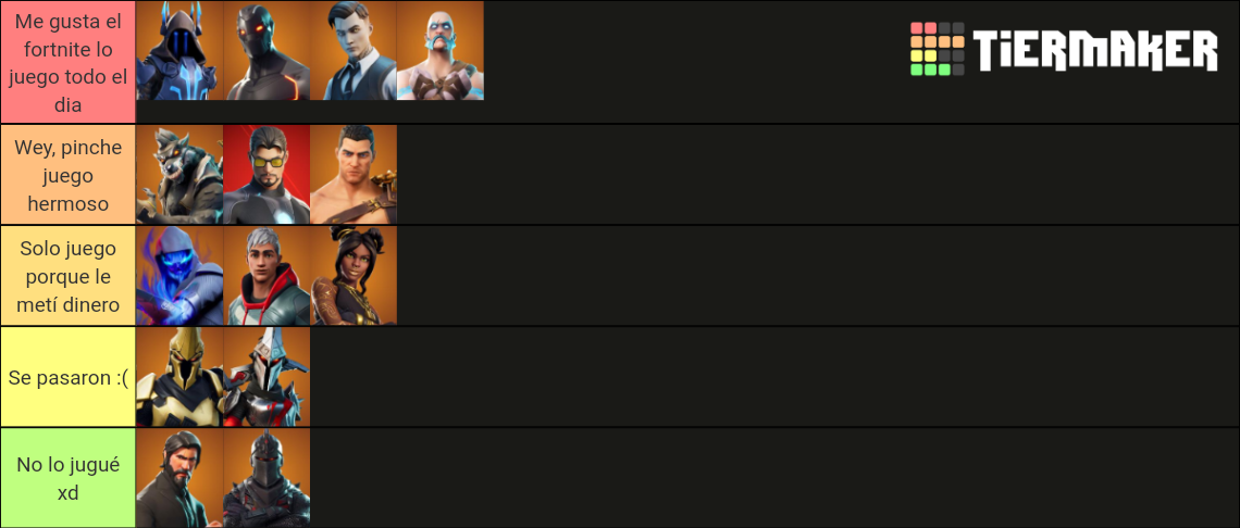 Fortnite Battle Pass Tier 100 Skins (S1-S15) Tier List (Community ...